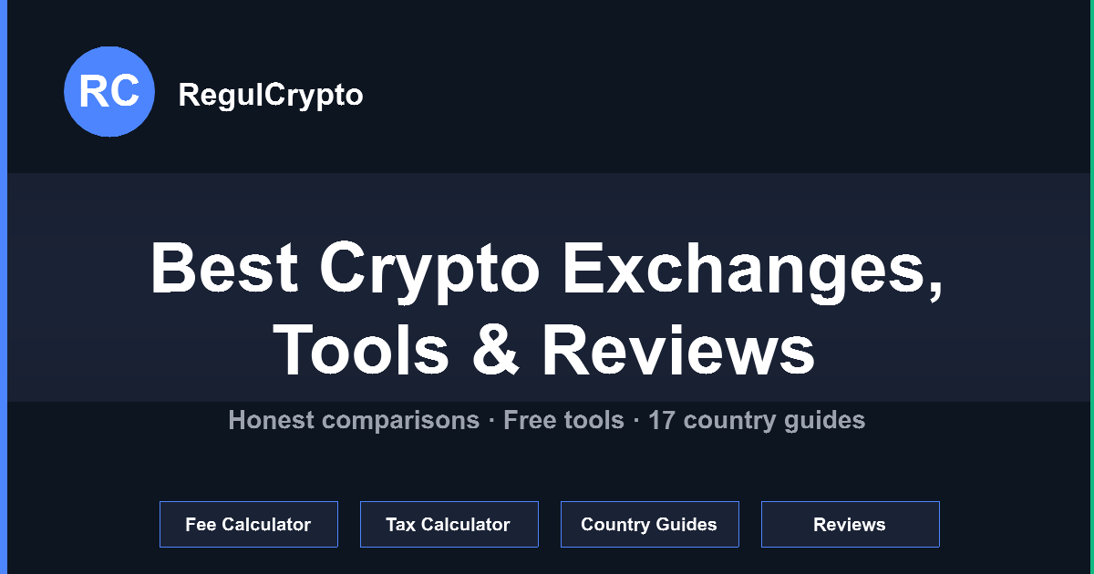Crypto Exchange Fee Calculator 2026 | RegulCrypto